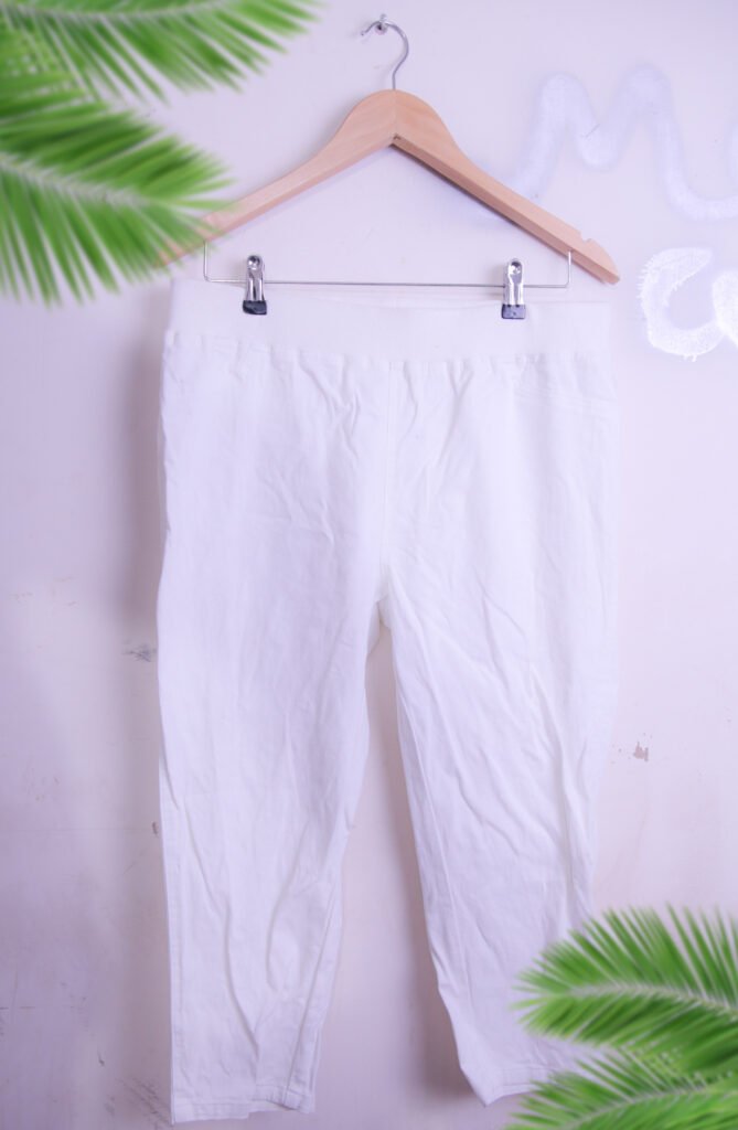 Damart Original White 36 inch Waist with Elastic Premium - Lunda.pk